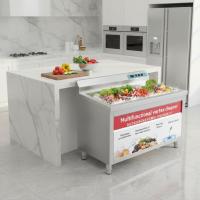 China Fully automatic vegetable washing machine, fruit and vegetable machine, bubble cleaning for sale