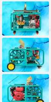 China Diesel electric start agricultural high-pressure orchard pesticide sprayer for sale