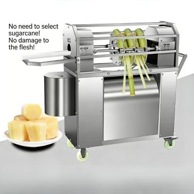 China Small Automatic Sugarcane Peeler Electric Commercial Peeling Machine For Street Business for sale
