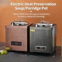 China Multifunctional Commercial Soup & Porridge Warmer 304 Stainless Steel Insulated Breakfast Pot for sale