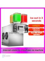 China Commercial Mobile Snow Ice Machine For Stall No Electricity Automatic for sale