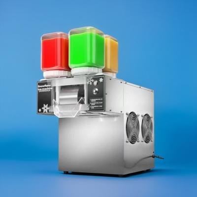 China Commercial Automatic Snow Ice Machine Mobile Electric For Stall for sale