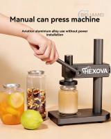 China Manual Gear-Driven Plastic Bottle Sealing Machine with Easy Operation for Commercial Milk Tea & Coffee Capping for sale