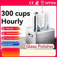 China Electric Cup Cleaning Machine Commercial 5-head Hotel Bar Counter Restaurant Wine Glass Drying And Polishing for sale