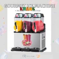 China Commercial Household Single/Double/Triple Cylinder Slush Machine Automatic Cold Drink Smoothie Maker for sale