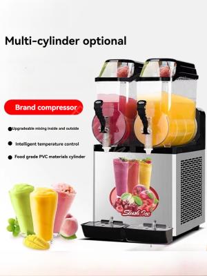 China Automatic Slush Machine Commercial Triple Cylinder Slush Maker Household Cold Drink Smoothie Machine for sale