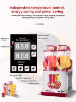China Automatic Slush Machine Commercial Triple Cylinder Slush Maker Household Cold Drink Smoothie Machine for sale