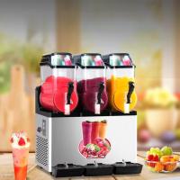 China Single/Double/Triple Cylinder Slush Machine Commercial Household Automatic Cold Drink Smoothie Maker for sale