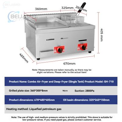 China New Commercial Gas Grill Blast Furnace Oven Combination Machine-Easy Operate Large Capacity Iron Plate Burning Equipment Hotels for sale