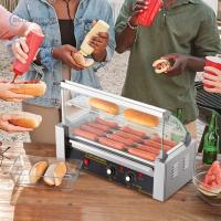 China Commercial Sausage Oven Stall, Complete Set Of Ham Sausage Oven, Fully Automatic Dual Control Warm Dog Machine for sale