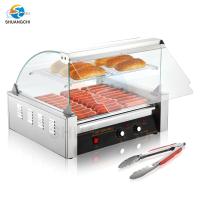 China Commercial Sausage Oven Stall, Complete Set Of Ham Sausage Oven, Fully Automatic Dual Control Warm Dog Machine for sale