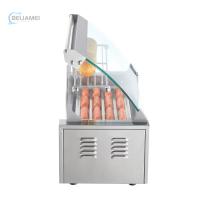China New Commercial Electric Sausage Oven Stall For Hotels 220V Large Capacity Fully Automatic Dual Control Dog Machine for sale