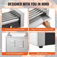 China New Commercial Electric Sausage Oven Stall For Hotels 220V Large Capacity Fully Automatic Dual Control Dog Machine for sale