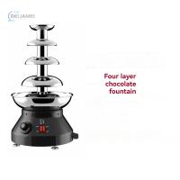 China 4-tier and 5-tier Commercial Chocolate Fountain Machine, Stainless Steel Buffet Party Wedding Dessert Table for sale