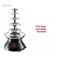 China Commercial Chocolate Fountain, Dual-purpose Chocolate Waterfall Fountain With Tower Dispenser And Tap, With Tap for sale