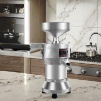 China Stainless Steel Soy Milk Machine Funnel Slurry Self-Seperation Stone Mill Grinder Industrial Equipment for sale