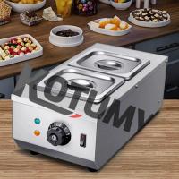 China Commercial Electric 2 Can Chocolate Tempering Machine Nuts Peanuts Flour Fruit New Water-based for sale