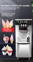 China Commercial Ice Cream Machine with Fully Automatic Cone Shaping for Bubble Tea Shops and Street Vending for sale