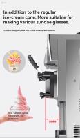 China Commercial Ice Cream Machine with Fully Automatic Cone Shaping for Bubble Tea Shops and Street Vending for sale