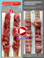China Commercial Stainless Steel Fully Functional Automatic Skewer, Pork, Lamb, Squid Slices Barbecue Skewer for sale
