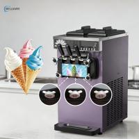 China Soft Ice Cream Machine Commercial Small-sized Countertop Large-sized Upright Ice Cream Cone Ice Cream Machine for sale