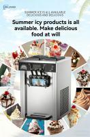 China Soft Ice Cream Machine Commercial Small-sized Countertop Large-sized Upright Ice Cream Cone Ice Cream Machine for sale