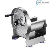 China Commercial Stainless Steel Hand Crank Vegetable And Fruit Slicer Cutting Machine for sale