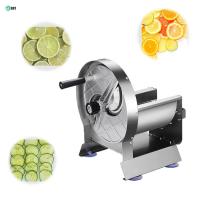 China Commercial Stainless Steel Hand Crank Vegetable And Fruit Slicer Cutting Machine for sale