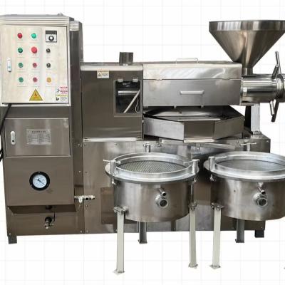 China Stainless Steel Frequency Conversion Oil Press Commercial Large Flaxseed Oil Press for sale