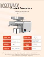China 304 Stainless Steel Cold and Hot Press Fully Automatic Soybean Seed Sesame Oil Press for sale