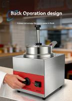 China Stainless Steel Sauce Pump Commercial Kitchen Storage Manual Quantitative Bucket for sale