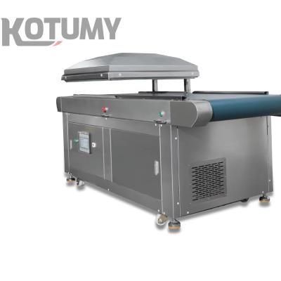 China Continuous Vacuum Sealer with Conveyor Chamber  Automatic Vaccum Packing Machine for sale