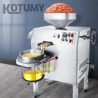China Commercial Stainless Steel Intelligent Temperature Controlled Screw Oil Press Suitable For Oil Mill for sale