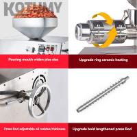 China Commercial Stainless Steel Intelligent Temperature Controlled Screw Oil Press Suitable For Oil Mill for sale