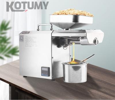 China Small Flax Seed Sunflower Olive Oil Oil Press Fully Automatic Screw Oil Press for sale