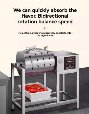 China Stainless Steel Computer Marinated Meat Salting Vacuum Marinator Meat Tumbler Salt Marinade Mixer Machine for sale