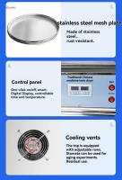 China Food Dryer Small Electric Blast Drying Oven Commercial Rotary Type Stainless Steel 110V/220V for sale