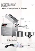 China Stainless Steel Cold Mini Nuts Coconut Oil Press Machine Oil Extraction Machine for sale