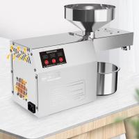 China Mini Oil Press Machine Small Household Fully Automatic Flax Seed Olive Peanut Cold Press for sale