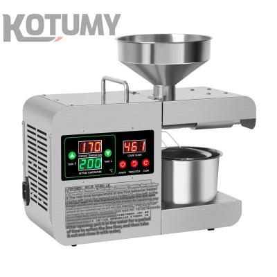 China New Stainless Steel Automatic Cooking Oil Extractor Home Use Oil Press for sale
