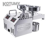 China Automatic Desktop Stainless Steel Oil Presser Sesame Peanut Palm Oil Pressing Machine for sale