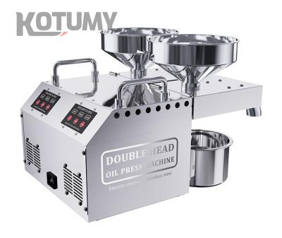 China Automatic Desktop Stainless Steel Oil Presser Sesame Peanut Palm Oil Pressing Machine for sale