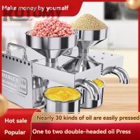 China Automatic Desktop Stainless Steel Oil Presser Sesame Peanut Palm Oil Pressing Machine for sale