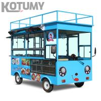 China Mobile Coffee Van Electric Food Truck Fast Food Truck Candy Cart Juice Cart for sale