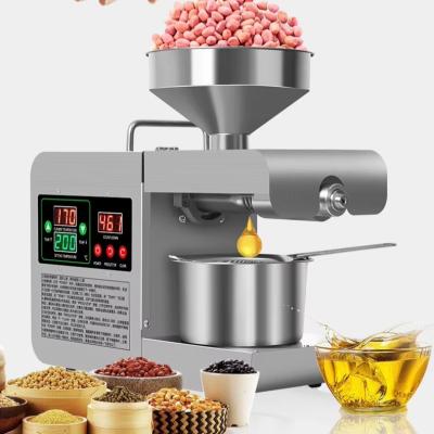 China Household Small Oil Press Peanut Sesame Oil Press Fully Automatic Stainless Steel for sale