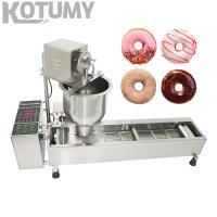 China Commercial Electric Heating Single Row Doughnut Oil Fryer Automatic Multi Scoop Machine for Restaurant Use for Donuts Fruit Milk for sale
