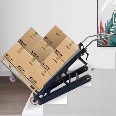 China Hot Selling Silent Electric Climbing Car, 400kg Cargo Handling Vehicle, Tracked Up And Down Stairs Folding Car for sale