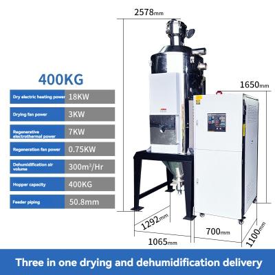 China 100kg/150kg/500kg 3-in-1 Dehumidifying Dryer Injection PET Auto Drying Feeding Equipment for sale