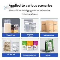China Band Sealer Machine High Speed 24-30m/min Continuous Stainless Steel Bag Sealing Machine with Date Wheel for sale