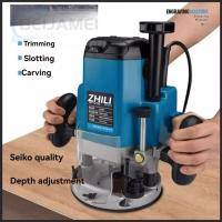 China Woodworking Electric Router Trimmer Wood Milling Engraving Slotting Trimming Machine Hand Carving Carpentry Router for sale